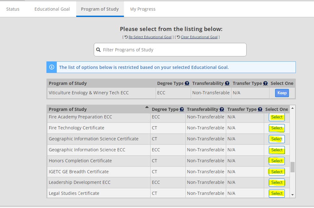 FAQ | How do I update my program of study? | Mt. San Jacinto College