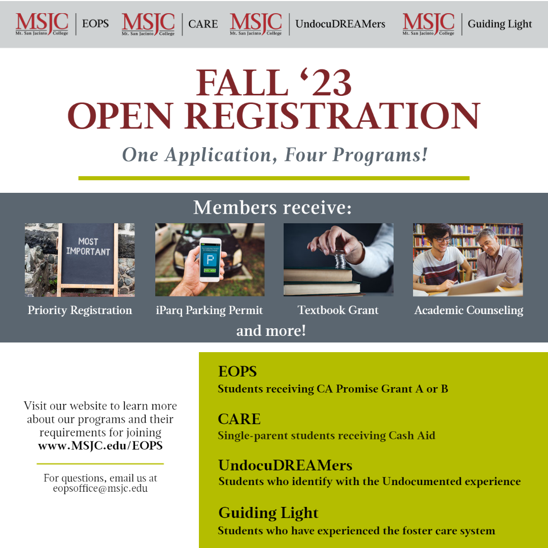 EOPS Admissions | Mt. San Jacinto College